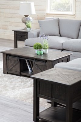 Garrett Dark Tone Wood Lift Coffee Table | Living Room - Coffee Tables ...