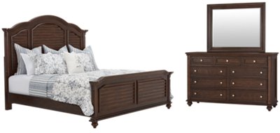 Savannah Dark Tone Wood Mansion Bedroom | Bedroom - Bedroom Sets | City ...