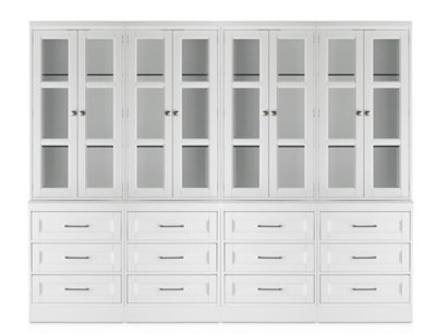 Newport White Drawer Bookcase Wall | Entertainment - Entertainment ...