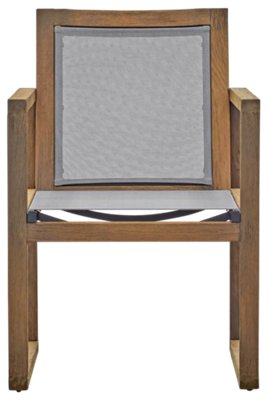 Linear Teak Sling Arm Chair | Outdoor - Dining Chairs | City Furniture