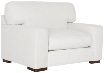 Veronica White Fabric Chair | Living Room - Chairs | City Furniture