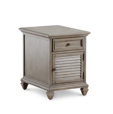 Sonoma Light Tone Wood Chairside Table | Living Room - End Tables ...