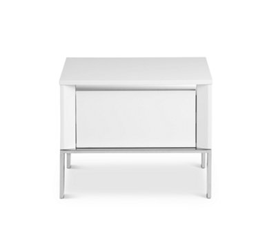 Vancouver White Square End Table | Entertainment - Entertainment Walls ...